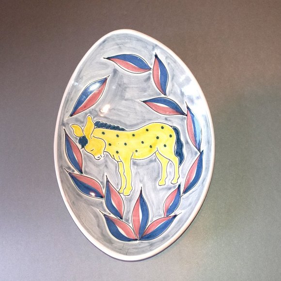 Accents | Norway Pottery Vintage Pony Bowl Or Wall Decor Mcm | Poshmark
